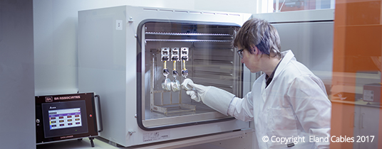 Hot Set Testing - Cable test for cross-linked materials | Eland Cables